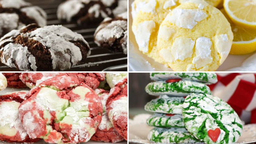 Crinkle Cookies – 4 Kinds of Cracked Cookie Recipes | All My Favorite ...